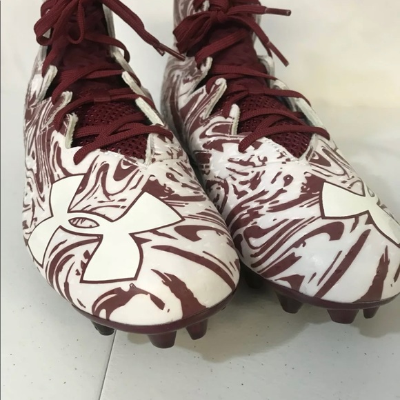 Under Armour | Shoes | Under Armour Highlight Mc Maroon Football Cleats ...